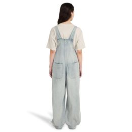 Element Damen Overall "70 Dungaree"ash bleach wash, Gr. S, Obermaterial: 70% Baumwolle, 30% Baumwolle., Overalls