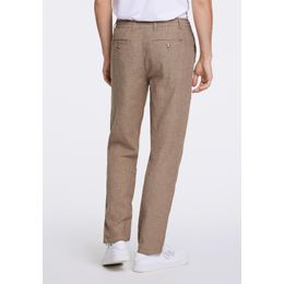 LINDBERGH Herren Leinenhose "Leinenhose Relaxed Fit", beige, Gr. L, Obermaterial: 55% Baumwolle, 45% Leinen, Hosen