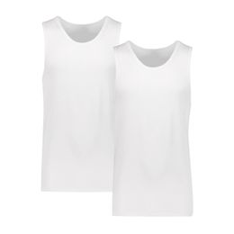 LINDBERGH Herren Achselhemd "Tr&auml;gershirt", Gr. S, wei&szlig;, Obermaterial: 70% Viskose, 25% Baumwolle, 5% Elasthan, Unterhemden