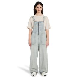 Element Damen Overall "70 Dungaree"ash bleach wash, Gr. XS, Obermaterial: 70% Baumwolle, 30% Baumwolle., Overalls