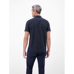Lerros Herren Kurzarmhemd "Unifarbenes Kurzarmhemd aus 100 % Baumwolle", blau, Gr. L, 100% Baumwolle, Hemden