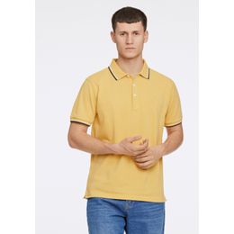 LINDBERGH Herren Poloshirt "Poloshirt Relaxed Fit", gelb, Gr. M, unifarben, Obermaterial: 100% Baumwolle, Shirts