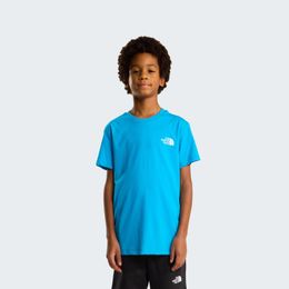 The North Face M&auml;dchen T-Shirt "TEEN BOX NSE REGULAR SS TEE"meridian blau, Gr. XS, Obermaterial: 100% Baumwolle, Shirts, f&uuml;r Jugendliche, sportlicher