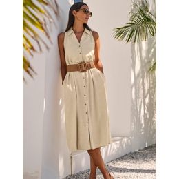 Heine Damen Sandale, Gr. 41, braun, Leder, Schuhe