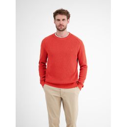 Lerros Herren Strickpullover "Herren Strickpullover in Strukturqualit&auml;t", rot, Gr. XL, 100% Baumwolle, Pullover