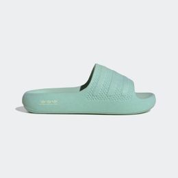 Damen Badesandale "ADILETTE AYOON BADESCHLAPPEN", adidas originals, Gr. 37ash gr&uuml;n, ash gr&uuml;n, cream wei&szlig;, Synthetik, Schuhe, Badelatschen