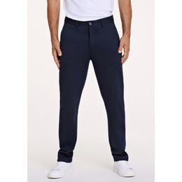 LINDBERGH Herren Stoffhose "Stoffhose Slim Fit", blau, Gr. M, unifarben, Obermaterial: 75% Polyester, 22% Viskose, 3% Elasthan. Futter: 100%