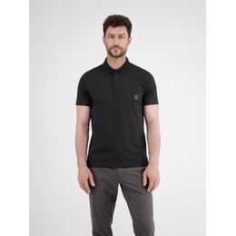 Lerros Herren Poloshirt "Performance Poloshirt mit COOL & DRY Funktion", schwarz, Gr. M, 75% Baumwolle, 25% Polyester, Shirts