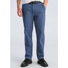 LINDBERGH Herren Chinos "Chinos Relaxed Loose Fit", blau, Gr. 38, unifarben, Obermaterial: 98% Baumwolle, 2% Elasthan, Hosen
