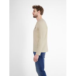 Lerros Herren Sweatshirt "Serafino-Langarmshirt f&uuml;r Herren", wei&szlig;, Gr. M, 100% Baumwolle, Sweatshirts