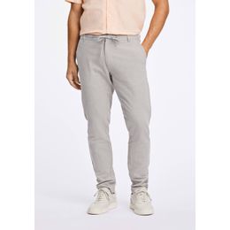 LINDBERGH Herren Leinenhose "Leinenhose Tapered Fit", grau, Gr. S, unifarben, Obermaterial: 55% Leinen, 45% Baumwolle, Hosen