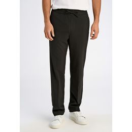 LINDBERGH Herren Stoffhose "Freizeithose Relaxed Fit", schwarz, Gr. XS, meliert, Obermaterial: 65% Polyester, 31% Viskose, 4% Elasthan, Hosen