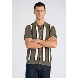 LINDBERGH Herren Poloshirt "Poloshirt Relaxed Fit", gr&uuml;n, Gr. M, gestreift, Obermaterial: 100% Baumwolle, Shirts
