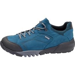 Waldl&auml;ufer WALDL&Auml;UFER Herren Trekkingschuh "H-Fritz", Gr. 7,5, blau, Gummi, Nubukleder, Textil, Schuhe, Freizeitschuh, Outdoorschuh, Sneaker mit