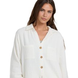 Billabong Damen Langarmshirt "Swell Blouse"wei&szlig;, Gr. M, Obermaterial: 100% Baumwolle., Shirts