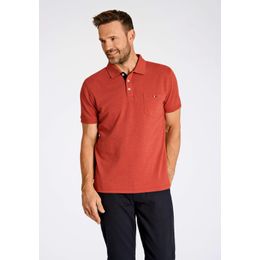 Poloshirt Bison "Poloshirt Comfort Fit", Herren, Gr. L, burnt rot, Obermaterial: 50% Baumwolle, 50% Polyester, unifarben, l&auml;ssig geschnitten, Rundhals, Shirts