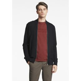 LINDBERGH Herren Cardigan "Cardigan Slim Fit", schwarz, Gr. XL, unifarben, Obermaterial: 80% Viskose, 20% Nylon, Strickjacken