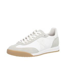 RIEKER SPORT Herren Sneaker, Gr. 47wei&szlig;, grau, Synthetik, Textil, Veloursleder, Schuhe, Hallenschuh, Sportschuh, Freizeitsneaker, Schn&uuml;rschuh mit