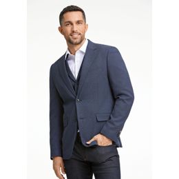 LINDBERGH Herren Anzugsakko "Blazer Modern Fit", blau, Gr. 56, Obermaterial: 77% Polyester, 21% Viskose, 2% Elasthan; Futter: 95% Polyester, 5%