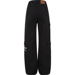 Karl Kani Damen Stoffhose "Karl Kani Damen KK Denim K Cargo Pants"schwarz, Gr. XXS, 100% Baumwolle, Hosen