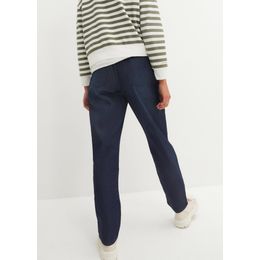bonprix Damen Schlupfjeans, blau, Gr. 42, unifarben, Denim/Jeans, Obermaterial: 98% Baumwolle, 2% Elasthan, Jeans, lockere loose fit Passform,