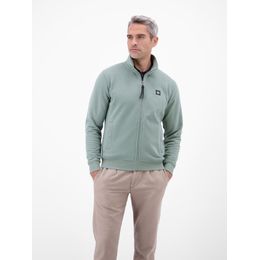 Lerros Herren Sweatjacke "Sweatjacke aus atmungsaktivem Baumwollmischgewebe", gr&uuml;n, Gr. XL, 50% Baumwolle, 50% Polyester, Sweatjacken