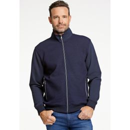 Bison Herren Sweatshirt "Sweatshirt Comfort Fit", blau, Gr. 4XL, Obermaterial: 83% Baumwolle, 14% Polyester, 3% Elasthan, Sweatshirts