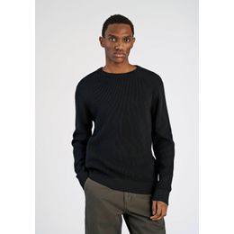 Junk De Luxe Damen Strickpullover "Strickpullover Relaxed Fit"schwarz, Gr. L, unifarben, Obermaterial: 100% Baumwolle, Pullover