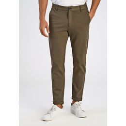LINDBERGH Herren Stoffhose "Stoffhose Slim Fit"true army, Gr. XL, unifarben, Obermaterial: 75% Polyester, 22% Viskose, 3% Elasthan. Futter: 65%