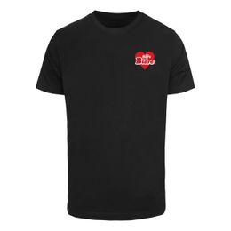 MisterTee Herren T-Shirt "MisterTee Bierherz Tee"schwarz, Gr. S, bedruckt, 100% Baumwolle, Shirts