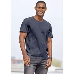 Herren T-Shirt, schwarz, Basic, Gr. XL, AUTHENTIC LE JOGGER, unifarben, Jersey, Obermaterial: 100% Baumwolle, Shirts, Freizeitshirt aus 100% Baumwolle