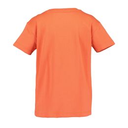 Blue Seven Jungen T-Shirt, orange, Gr. 104, bedruckt, Single Jersey, Obermaterial: 100% Baumwolle, Shirts, Basic-Passform, mit modischem Druck, aus