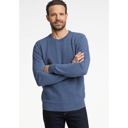 Bison Herren Strickpullover "Strickpullover Comfort Fit", blau, Gr. XXL, unifarben, Obermaterial: 100% Baumwolle, Pullover