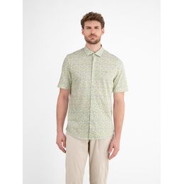 Lerros Herren Kurzarmhemd "Jerseyhemd f&uuml;r Herren, sommerlich gemustert", wei&szlig;, Gr. S, 100% Baumwolle, Hemden