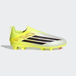 M&auml;dchen Fu&szlig;ballschuh "F50 LEAGUE LACELESS FG/MG KIDS", adidas Performance, Gr. 31team solar gelb 2, core schwarz, lucid rot, Synthetik, Textil,