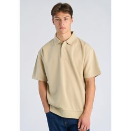 LINDBERGH Herren Poloshirt "Poloshirt Oversize Fit"sand, Gr. XXL, unifarben, Obermaterial: 85% Baumwolle, 15% Polyester, Shirts