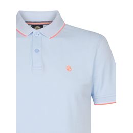 Herren Poloshirt "Men Polo Short Sleeve", blau, Gr. S, PETROL INDUSTRIES, unifarben mit Farbeinsatz, Piqu&eacute;, Obermaterial: 95% Baumwolle, 5% Elasthan,