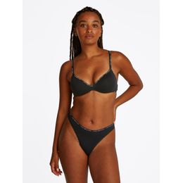 Damen Push-up-BH "WIRELESS PUSH UP BRA", Tommy Hilfiger Underwear, Gr. XS, schwarz, Jersey, Obermaterial: 90% Baumwolle, 10% Elasthan, unifarben,