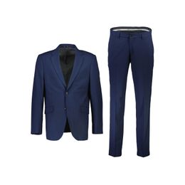LINDBERGH Herren Anzug "Anzug Modern Fit"dk blau mel, Gr. 52, unifarben, Obermaterial: 67% Polyester, 28% Viskose, 5% Elasthan; Futter: 98%