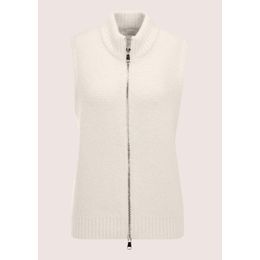 Madeleine Mode MADELEINE Damen Strickjacke "Strickweste Modische Weste mit Grobstrick-Design", wei&szlig;, Modern, Gr. 36, Obermaterial: 72% Wolle mw. 22% Polyamid PA. 6%