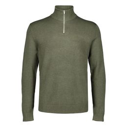 LINDBERGH Herren Troyer "Troyer Slim Fit", gr&uuml;n, Gr. S, Obermaterial: 80% Viskose, 20% Nylon, Pullover