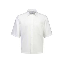 LINDBERGH Herren Kurzarmhemd "Freizeithemd (Kurzarm) Regular Fit", wei&szlig;, Gr. L, Obermaterial: 70% Baumwolle, 30% Polyester, Hemden