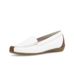 Gabor Damen Mokassin "Mokassin", Gr. 38wei&szlig;, Schuhe