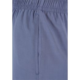 Urban Classics Damen Stoffhose "Urban Classics Damen Ladies Wide Leg Viscose Pants"vintageblau, Gr. S, unifarben, 100% Viskose, Hosen