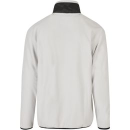 Urban Classics Jungen Fleecejacke "Urban Classics Herren Patched Micro Fleece Jacket", schwarz-wei&szlig;, Gr. M, unifarben, 100% Polyester, Jacken