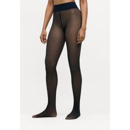 Camano Damen Thermostrumpfhose "comfort", Gr. 38schwarz dots, Obermaterial: 50% Polyester, 40% Polyamid, 10% Elasthan, gepunktet, Strumpfhosen,