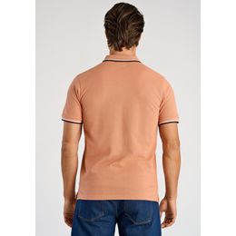 LINDBERGH Herren Poloshirt "Poloshirt Relaxed Fit"baked rose, Gr. L, unifarben, Obermaterial: 100% Baumwolle, Shirts