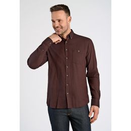 JACK'S INN 54 JACK&rsquo;S Herren Langarmhemd "Freizeithemd (Langarm) Regular Fit", braun, Gr. XXL, Obermaterial: 100% Baumwolle, Hemden