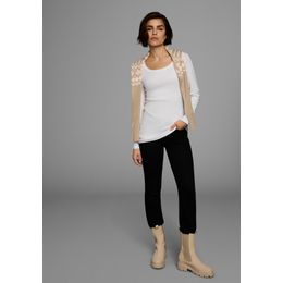Flashlights Damen Langarmshirt, schwarz-wei&szlig;, Basic, Gr. 32, unifarben, Feinripp, Obermaterial: 100% Baumwolle, Shirts, sehr figurbetonter Schnitt,