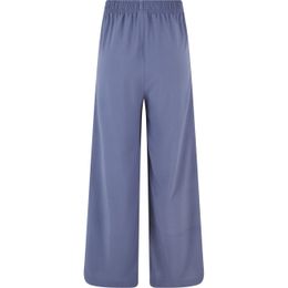 Urban Classics Damen Stoffhose "Urban Classics Damen Ladies Wide Leg Viscose Pants"vintageblau, Gr. XS, unifarben, 100% Viskose, Hosen